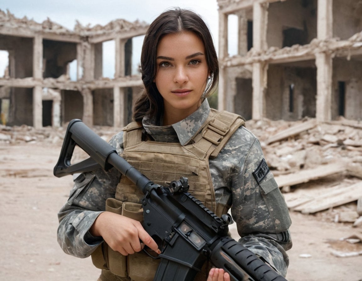 Female Soldier Photo, Army Portrait - Printable Wall Art - Etsy