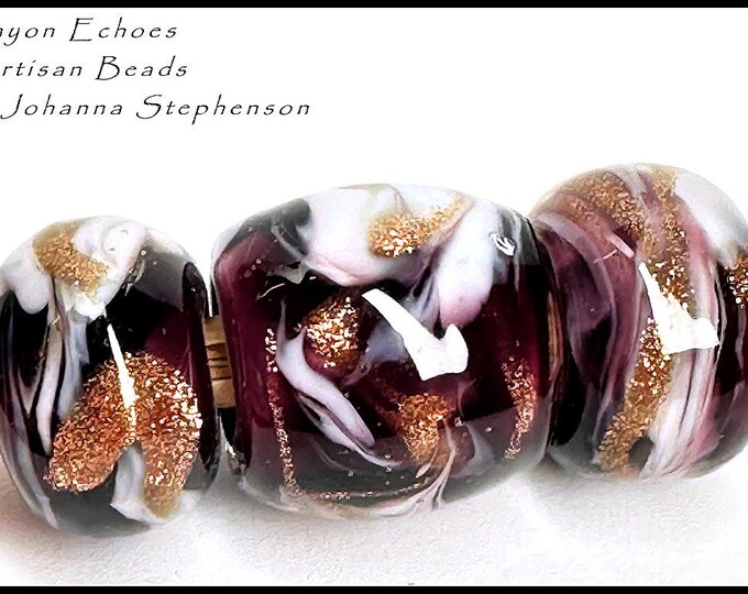 BIG HOLE BEADS Deep Purple White Sparkly Copper Gold Aventurine ...