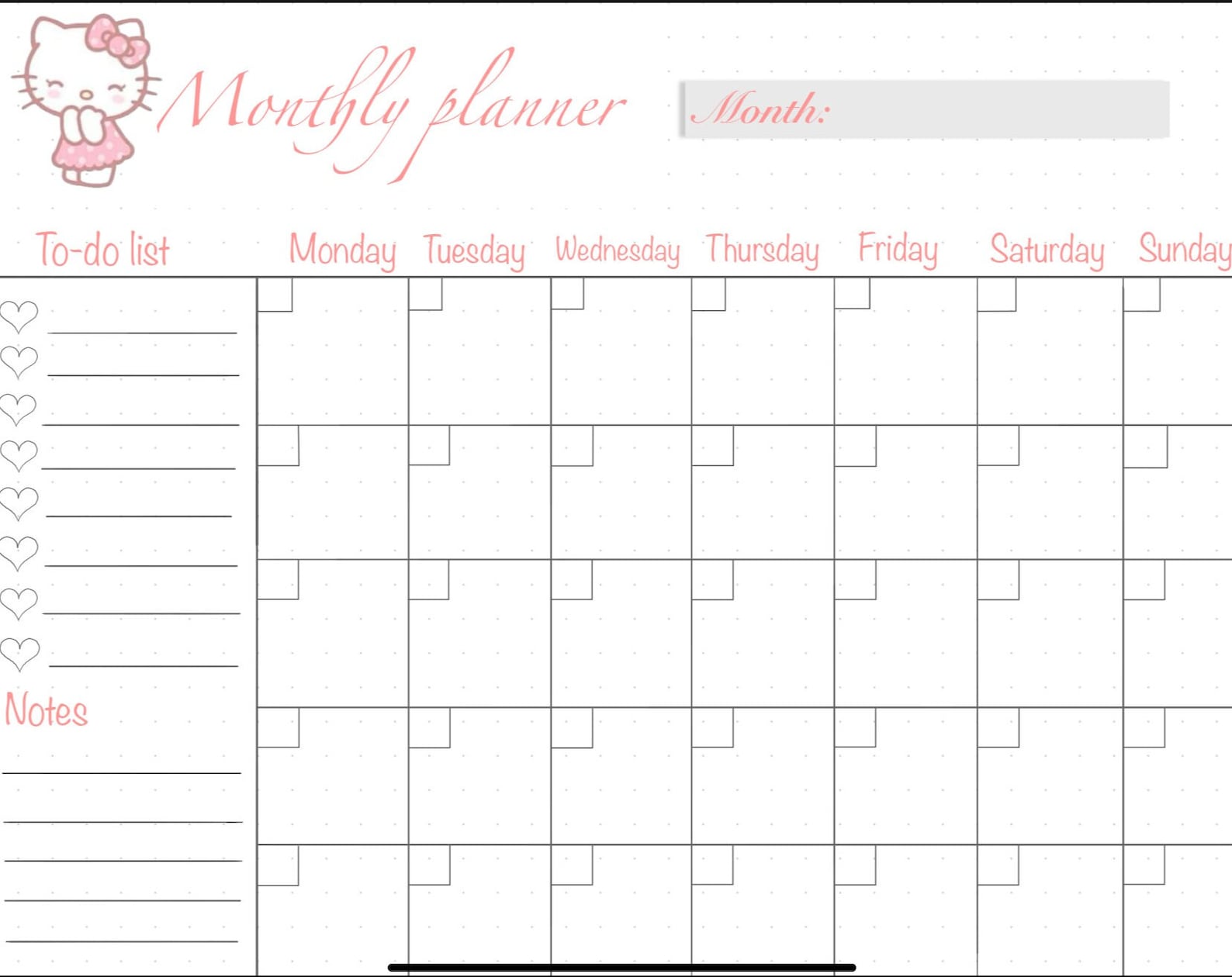 Digital Planners and Organizers to Fill In. Cute and Made for a Variety ...