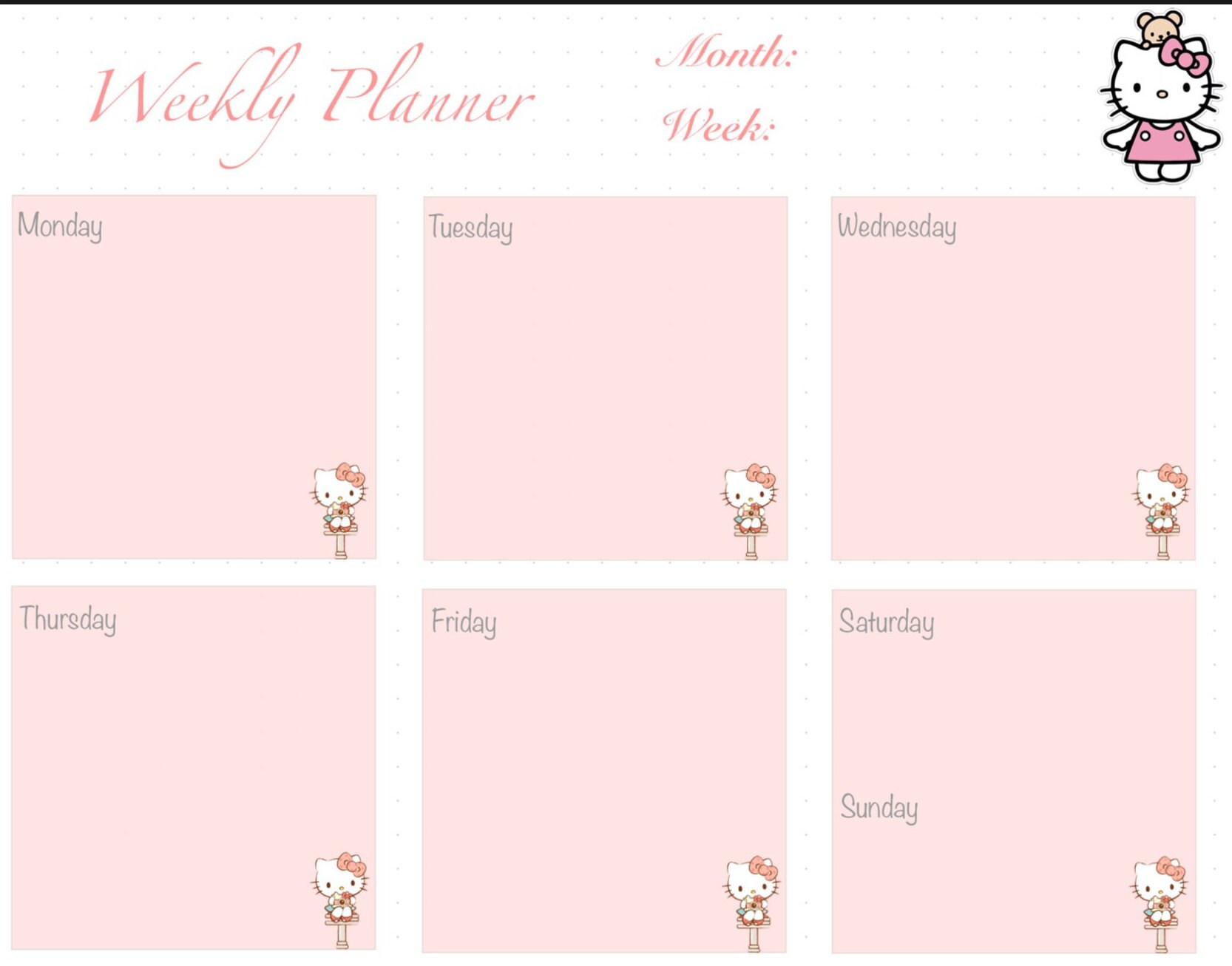Digital Planners and Organizers to Fill In. Cute and Made for a Variety ...