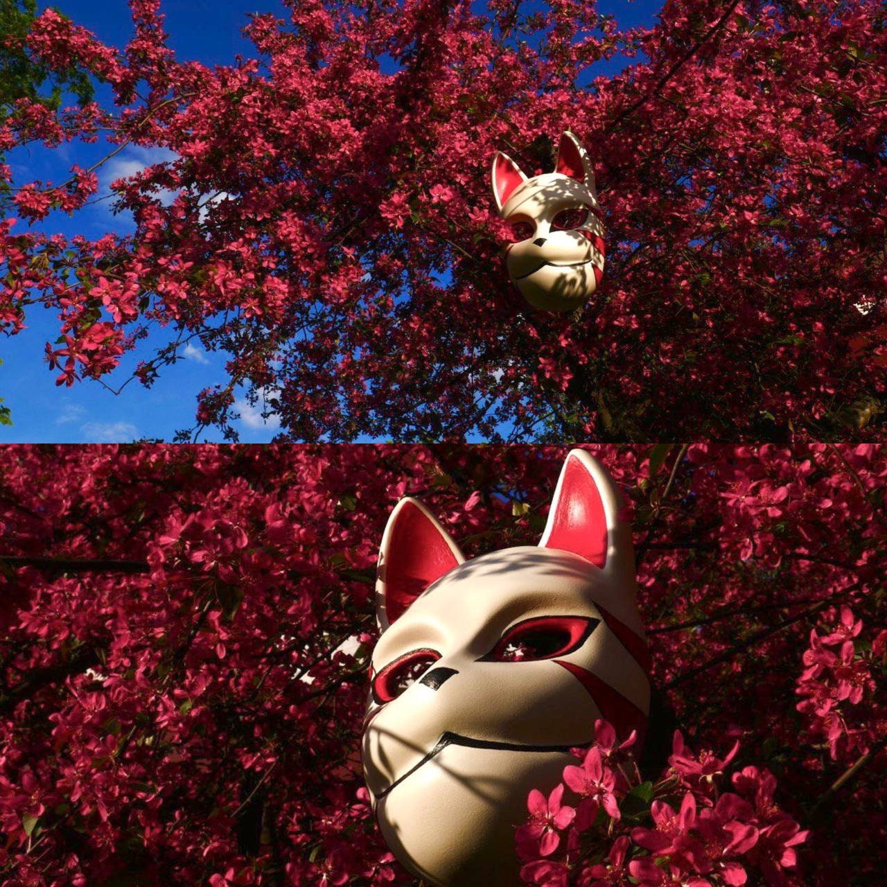 Kitsune Mask, Japanese Fox Mask, Anime Mask, Anbu Mask, Naruto Mask - Etsy