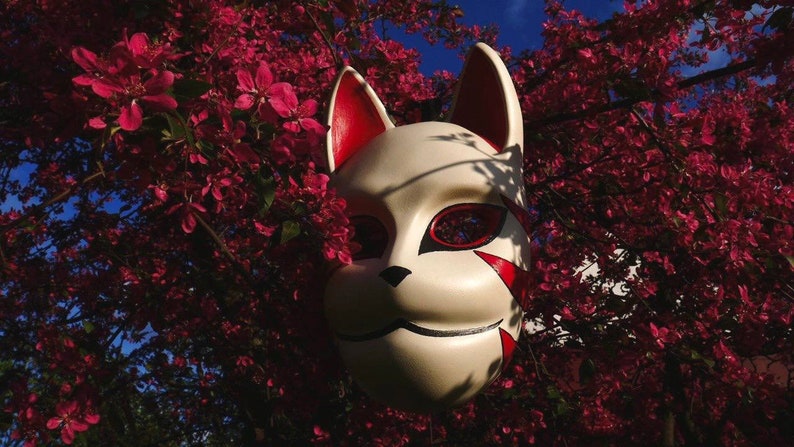 Kitsune Mask, Japanese Fox Mask, Anime Mask, Anbu Mask, Naruto Mask - Etsy