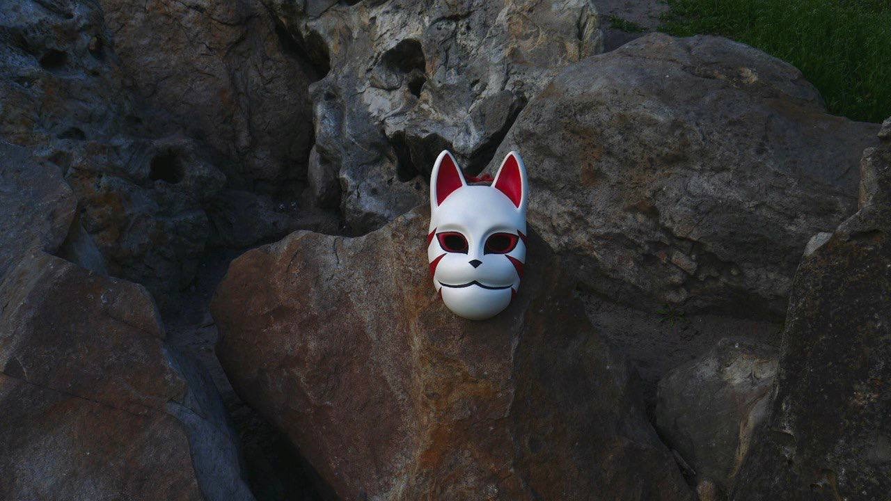 Kitsune Mask, Japanese Fox Mask, Anime Mask, Anbu Mask, Naruto Mask - Etsy