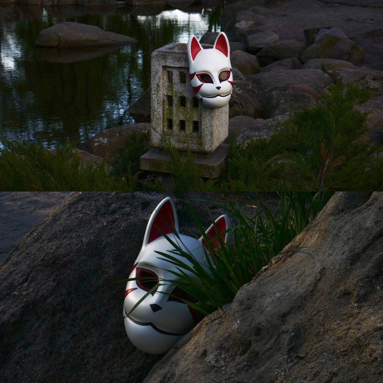 Kitsune Mask, Japanese Fox Mask, Anime Mask, Anbu Mask, Naruto Mask - Etsy