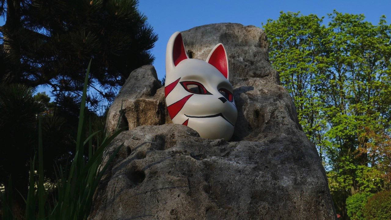 Kitsune Mask, Japanese Fox Mask, Anime Mask, Anbu Mask, Naruto Mask - Etsy