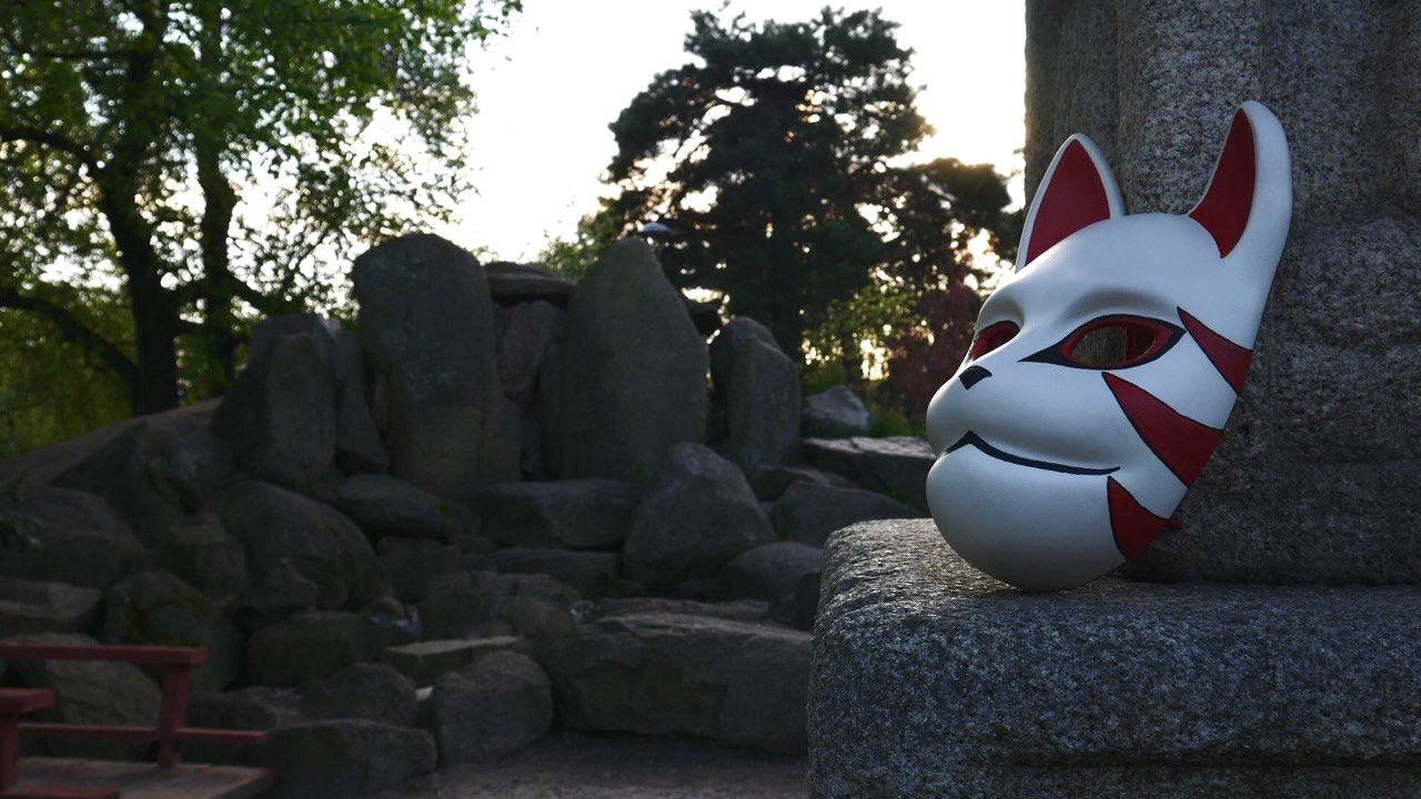 Kitsune Mask, Japanese Fox Mask, Anime Mask, Anbu Mask, Naruto Mask - Etsy