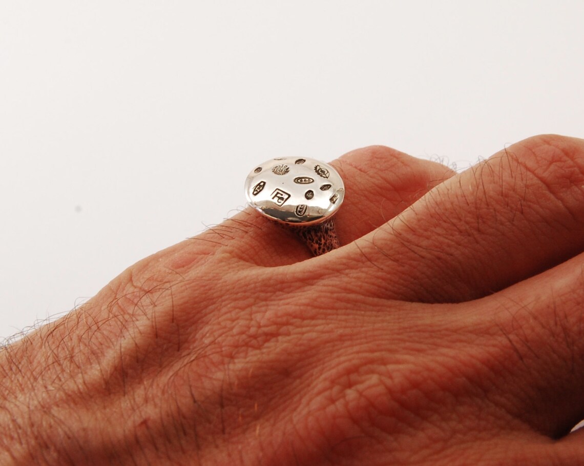 Never Trust Ring Sterling With All Sort of Hallmarks - Etsy