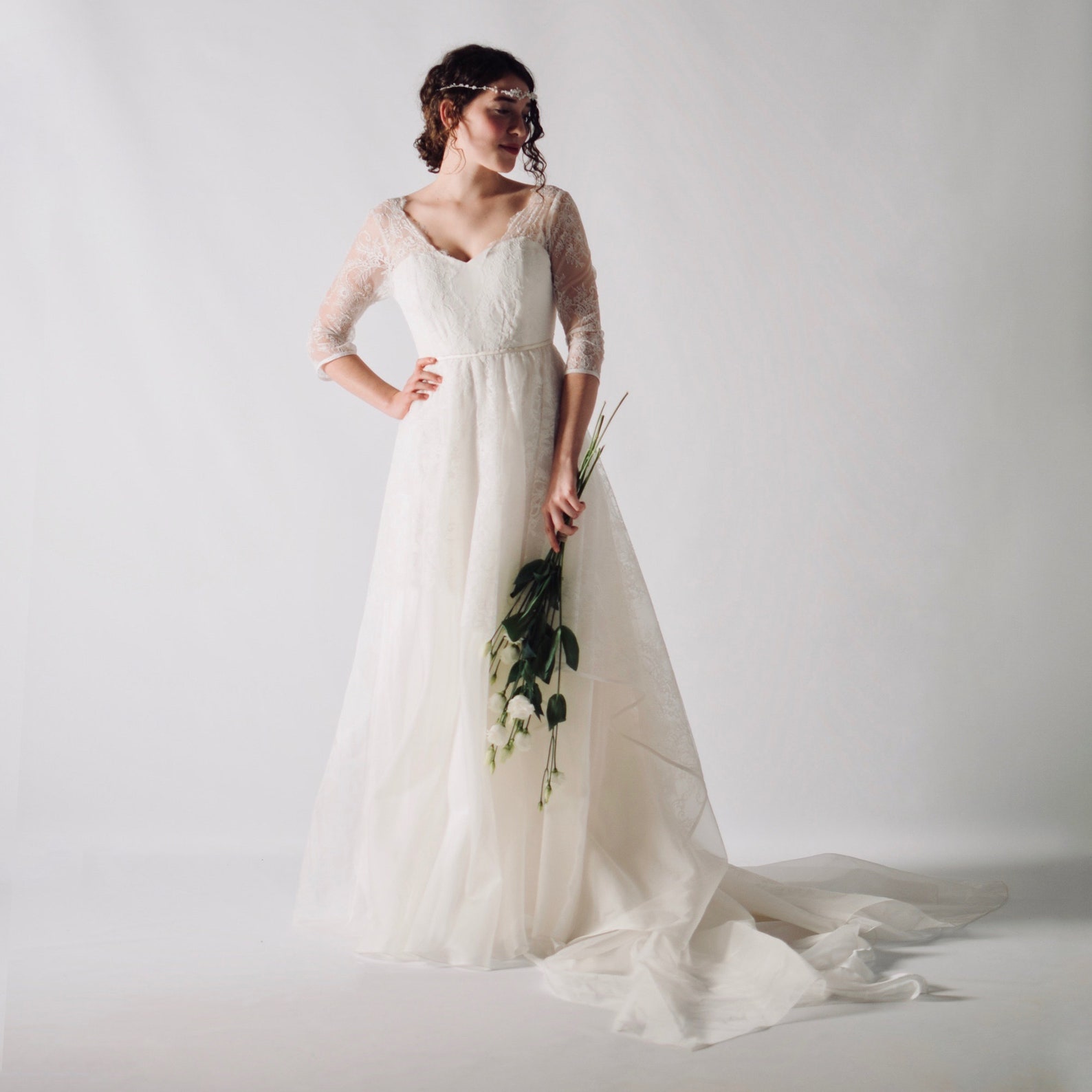 Classic Wedding Dress, Princess Wedding Dress, White Wedding Dress ...