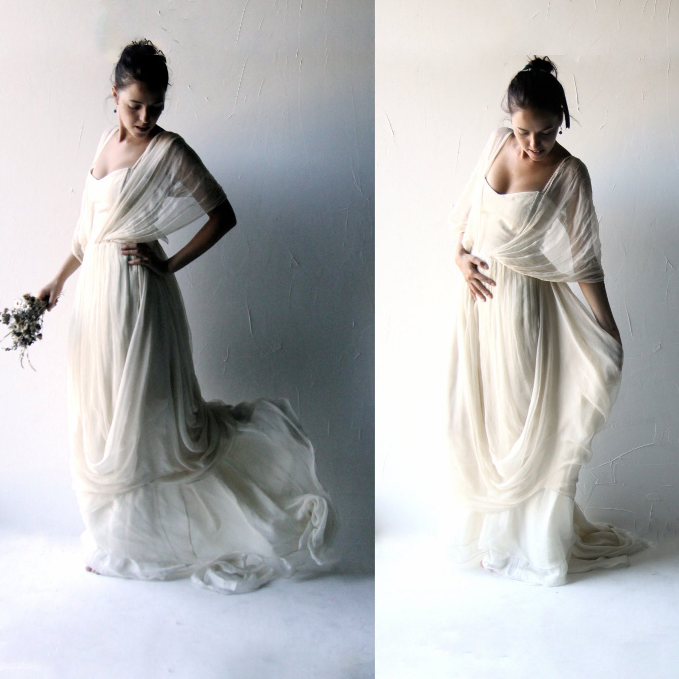 Abito da sposa Abito da sposa stile greco Abito Bohémienne | Etsy