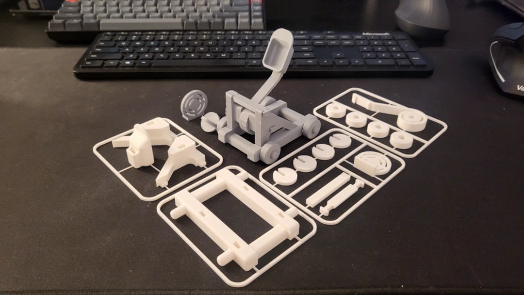 3D Printable Catapult Kit Card | 3D Printable STL File | Catapult STL ...