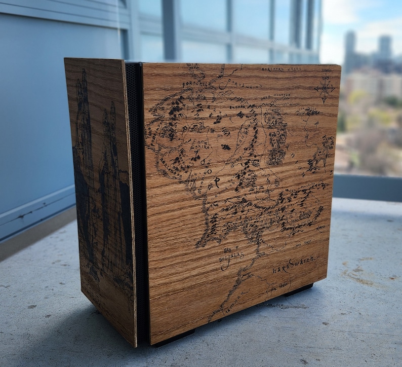 Lord of the Ring Themed Wooden Computer Case - Etsy