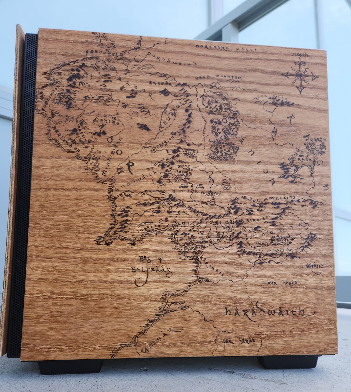 Lord of the Ring Themed Wooden Computer Case - Etsy