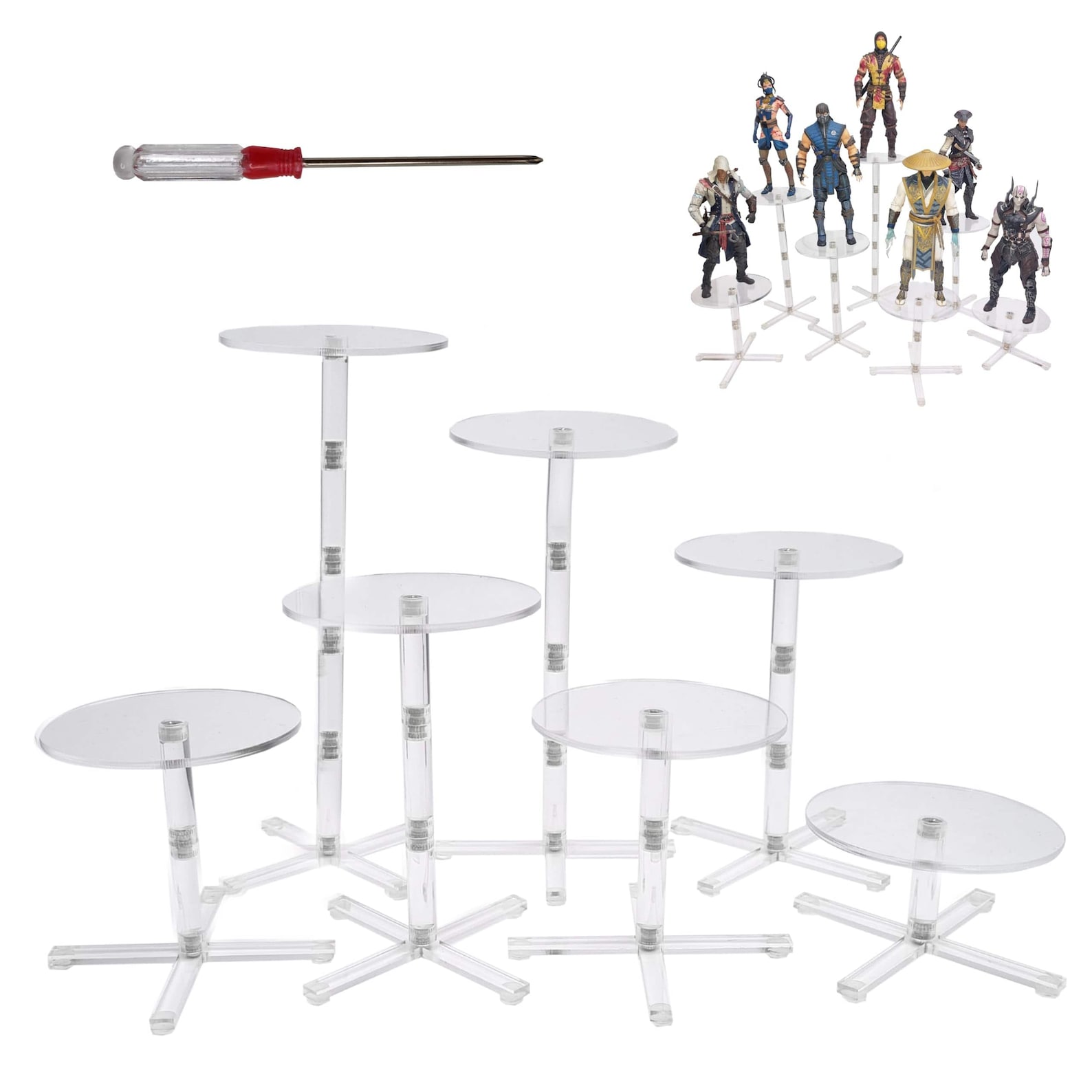 Action Figure Adjustable Pillar Display Stand Set - Etsy