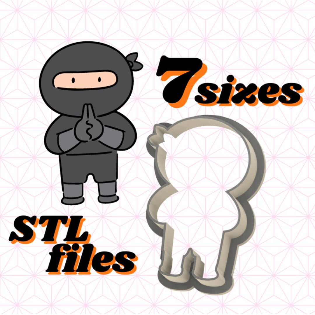 Ninja Cookie Cutter STL File Instant Download - Etsy