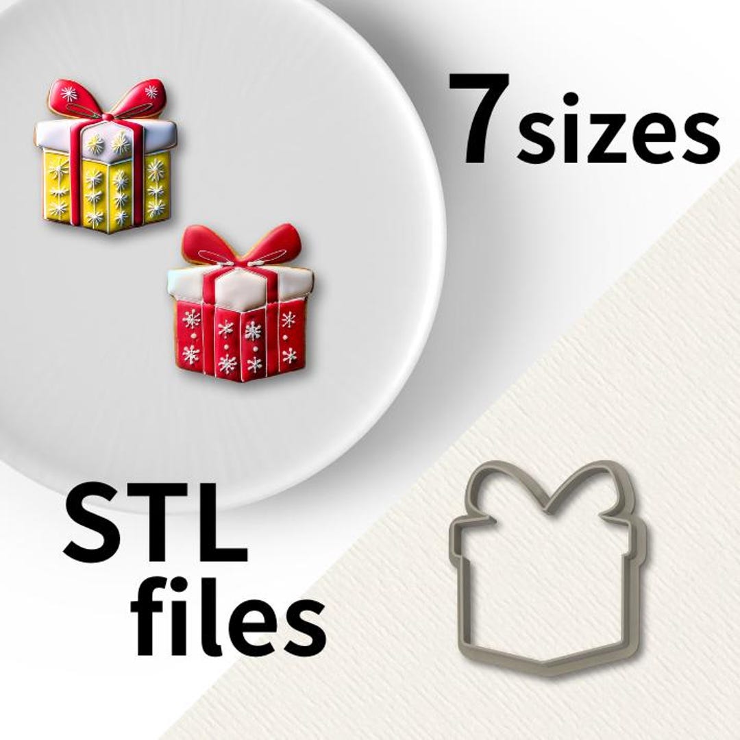 Present Cookie Cutter STL File Instant Download - Etsy