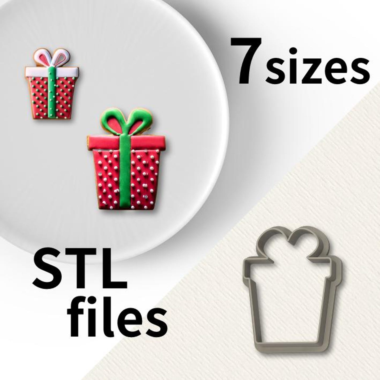 Present Cookie Cutter STL File Instant Download - Etsy