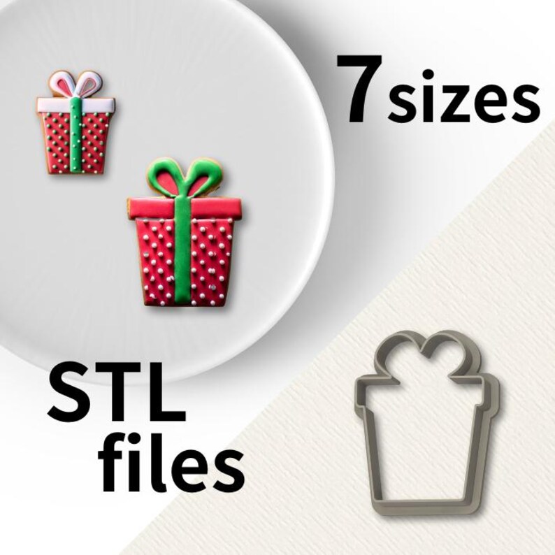 Present Cookie Cutter STL File Instant Download - Etsy