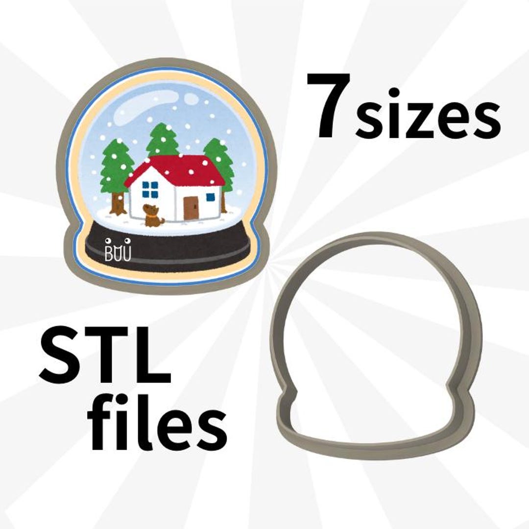 Snow Globe Cookie Cutter STL File Instant Download - Etsy