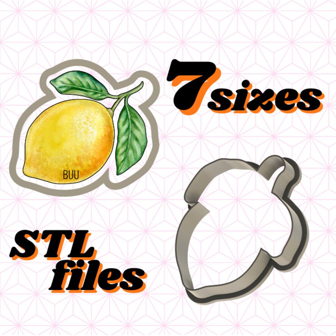 Lemon Cookie Cutter STL File Instant Download - Etsy