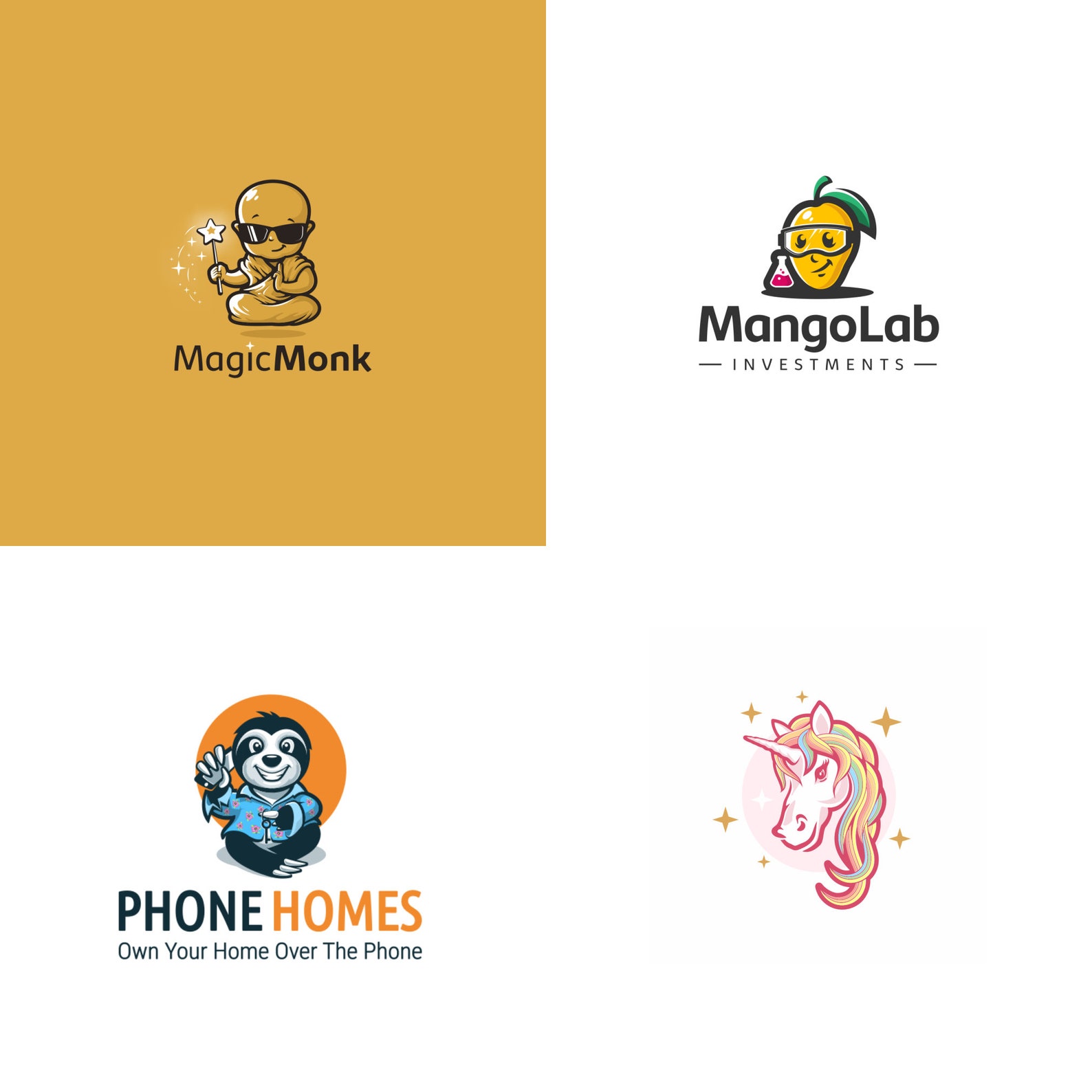 Custom Playful Logo Mascot Design, Custom Logo Design, Business Brand ...
