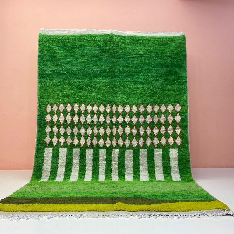 Green Moroccan Rug - Etsy