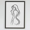 Female Figure Art, Woman Sketch Print, Female Figure Poster, Printable ...