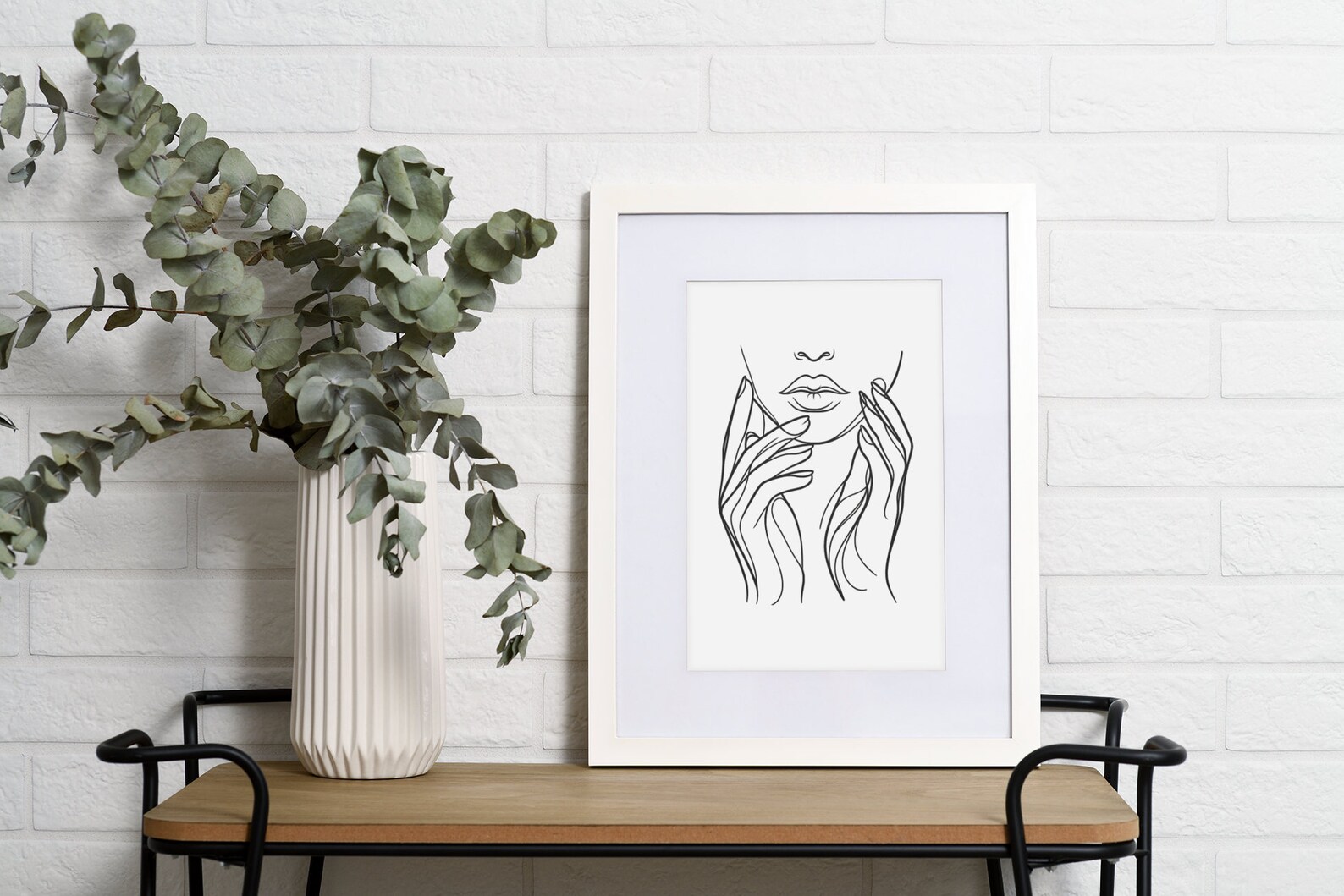 Digital Download, Female Fine Line Art, Empowering Woman Art ...