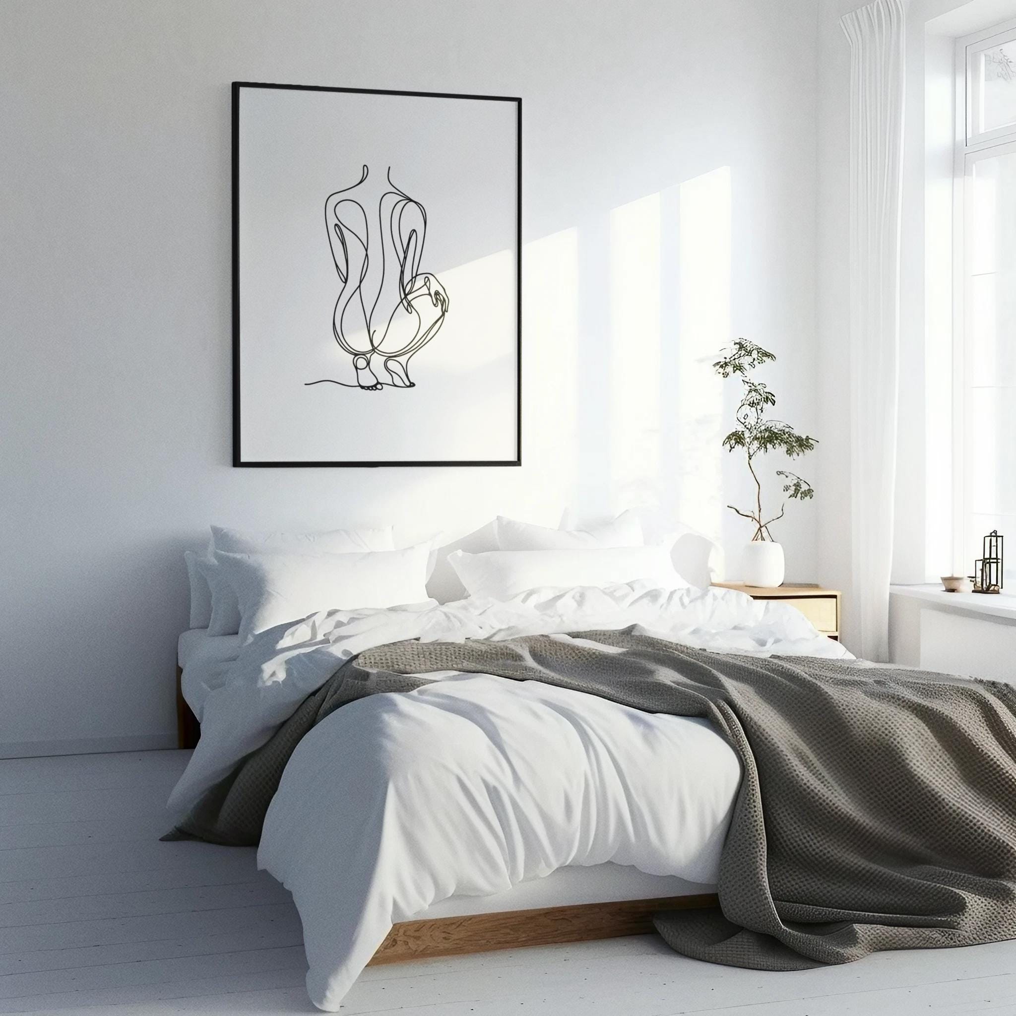 Female Figure Art, Woman Sketch Print, Female Figure Poster, Printable ...