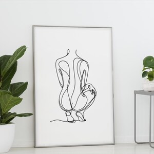 Female Figure Art, Woman Sketch Print, Female Figure Poster, Printable ...
