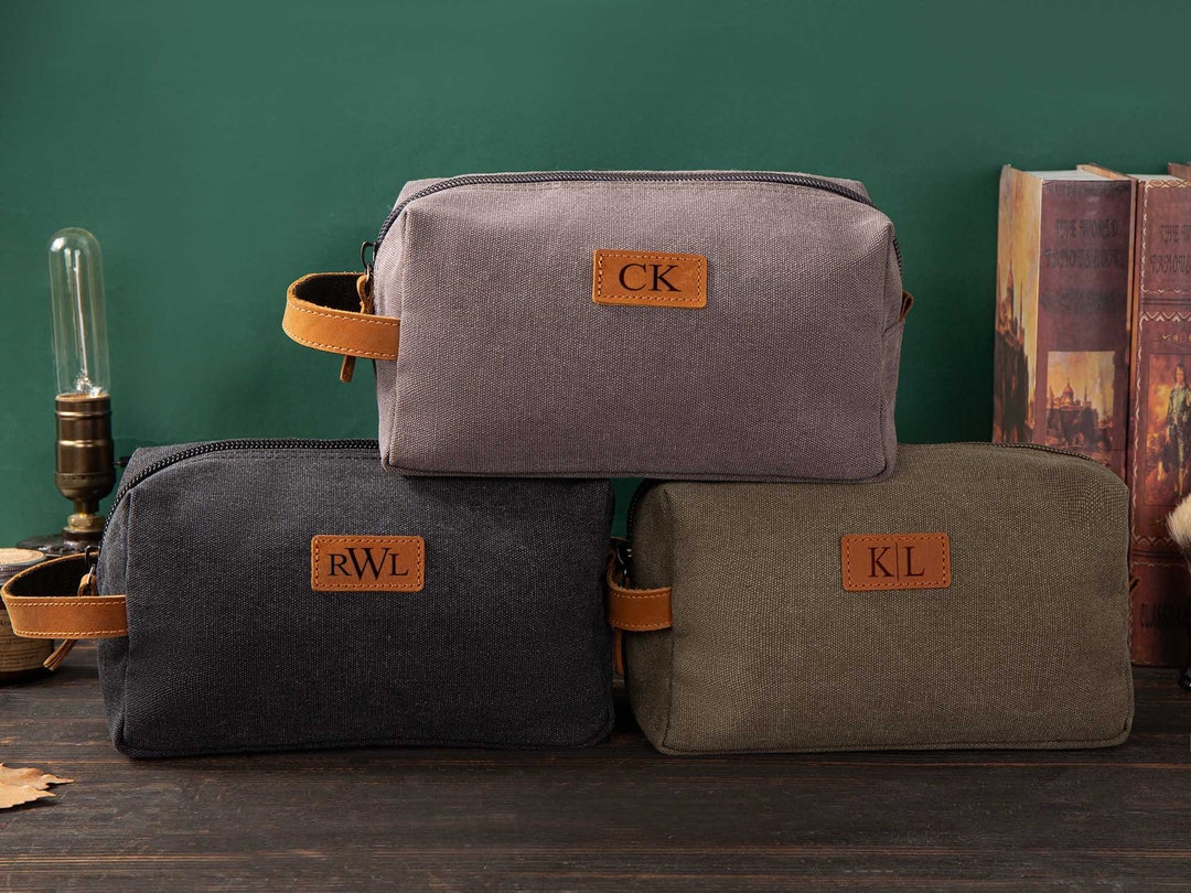 Personalized Toiletry Bag,dopp Kit Men,engraved Dopp Bag,groomsman Gift ...