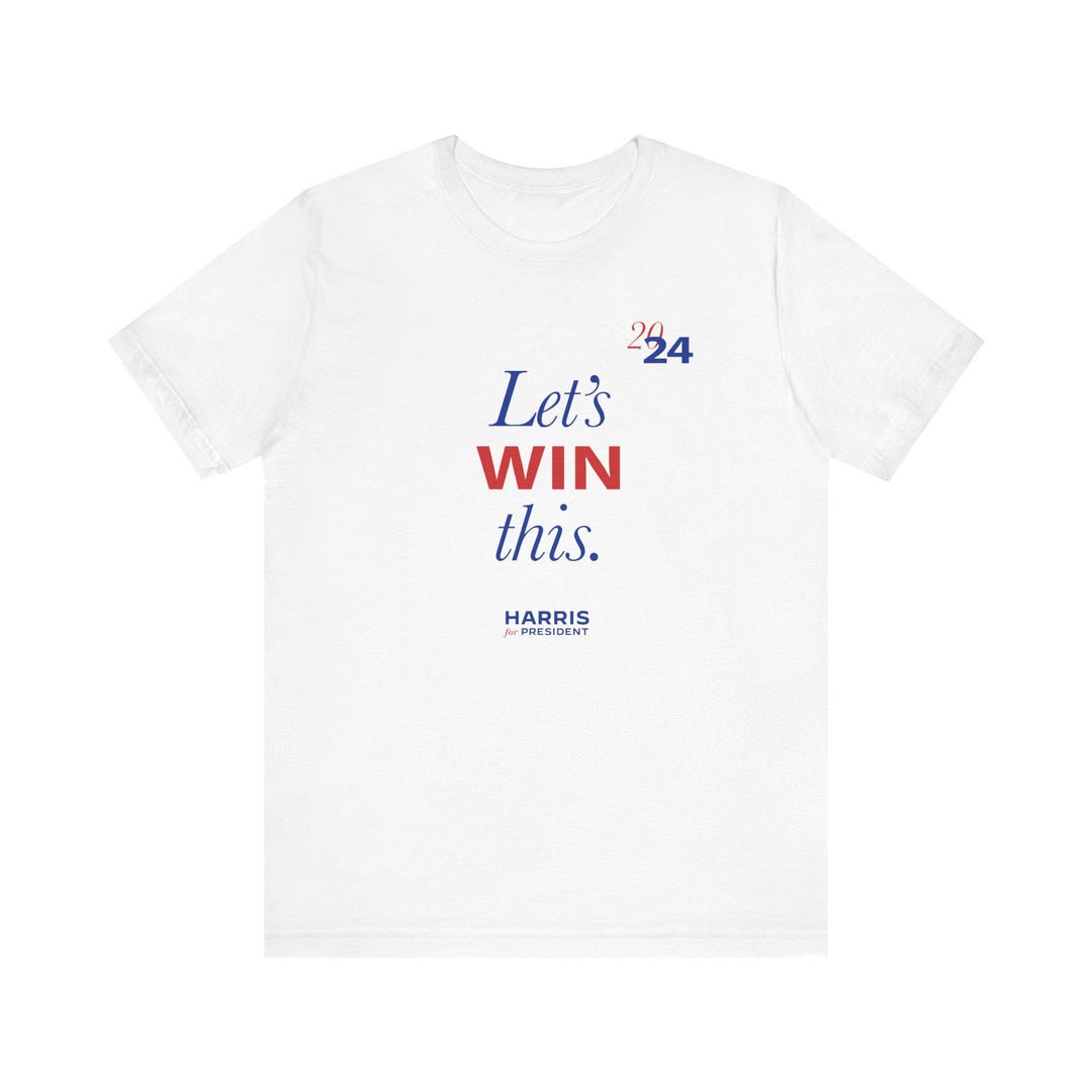 Let's Win This Kamala Harris Shirt 2024 Unisex Jersey Short Sleeve Tee ...