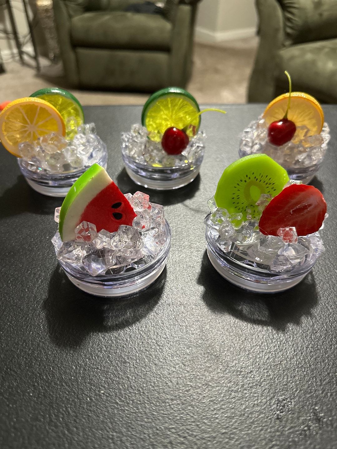 Fruit Lid Ice Toppers, Acrylic Ice, Plastic Fruit - Etsy