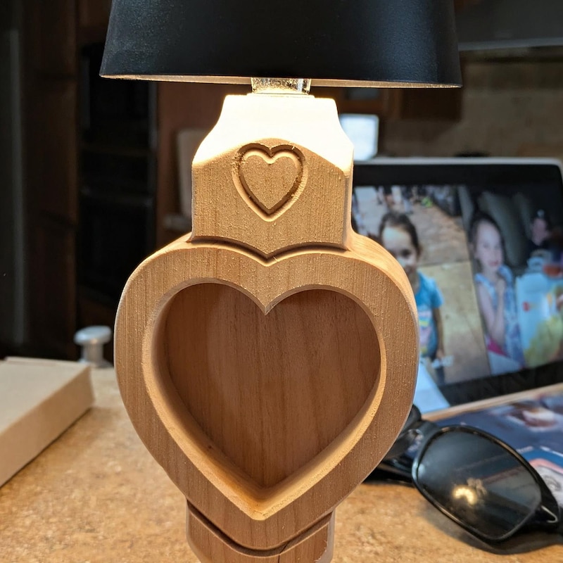 Wooden Lamp Mini Handmade - Etsy