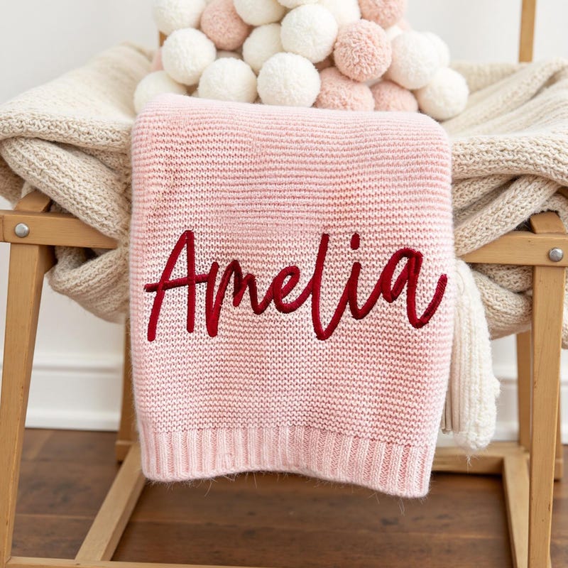 Embroidered Name Art Baby - Etsy