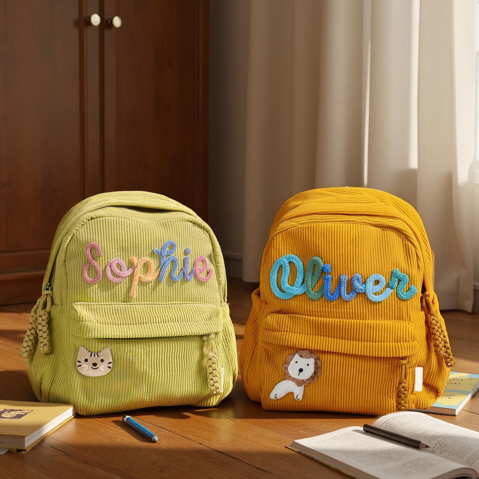 Custom Montessori Girls Backpack: Toddler Schoolbag with Adjustable ...
