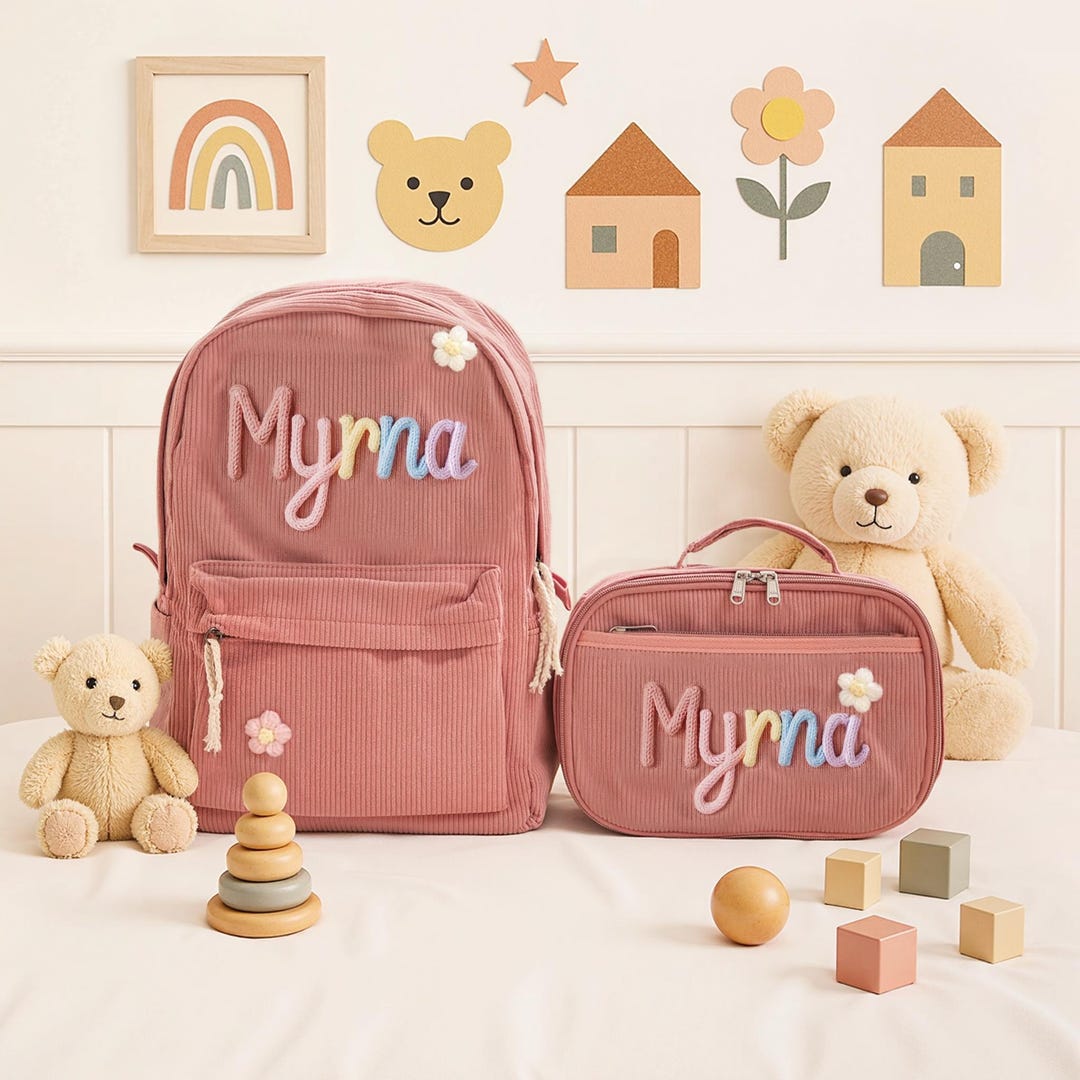 Personalized Back to School Kit - Monogrammed Backpack and Lunch Bag ...
