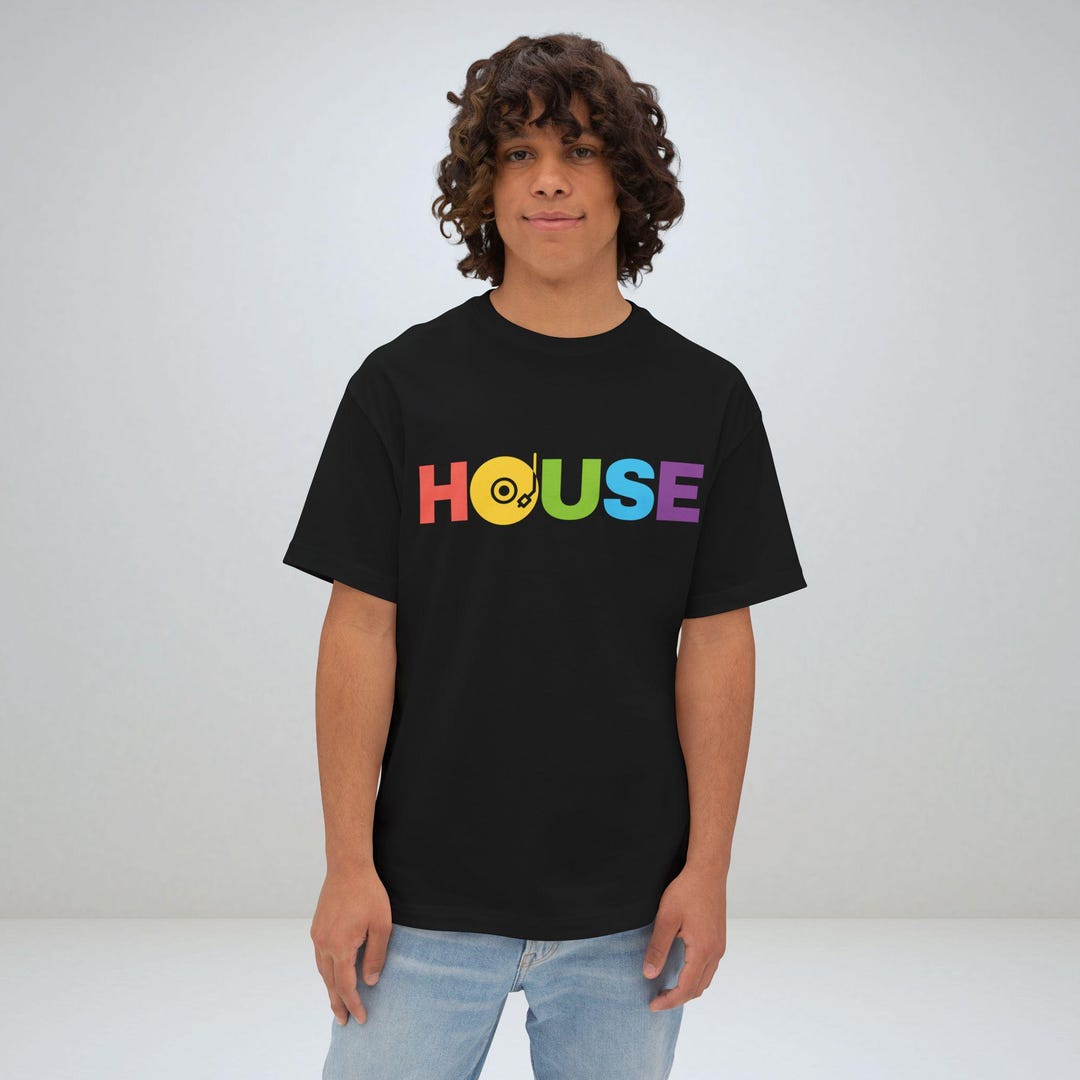 House Music Shirt Oversized Rave Outfit for House Music Lover Music ...
