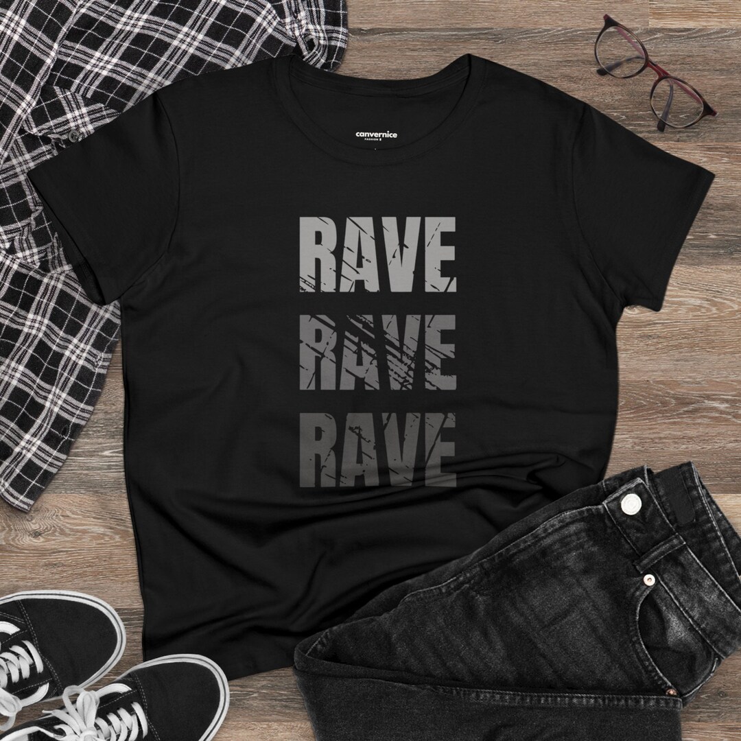Women's Underground RAVE T-shirt, Women's Midweight Cotton Tee, Semi ...