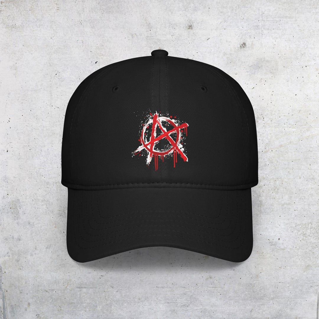 Graffiti Anarchy Hat Anarchy Symbol Cap Streetwear Inspired Edgy ...