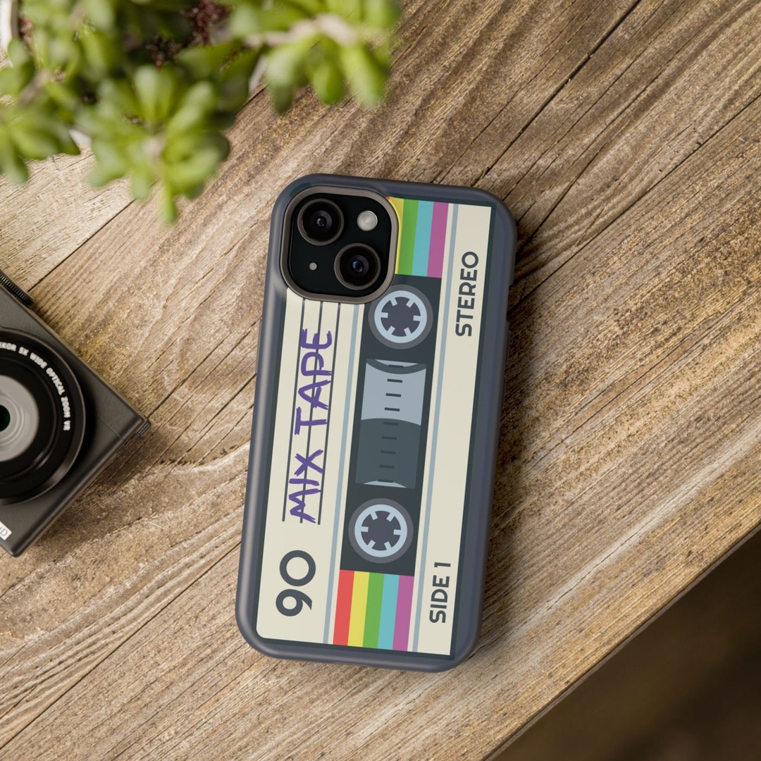 Vintage Cassette Tape iPhone 15 Case: 90s Music Lover Retro Phone Cover ...