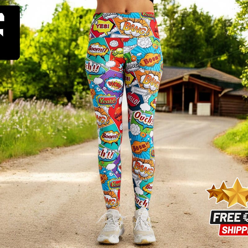 Comic Leggings - Etsy