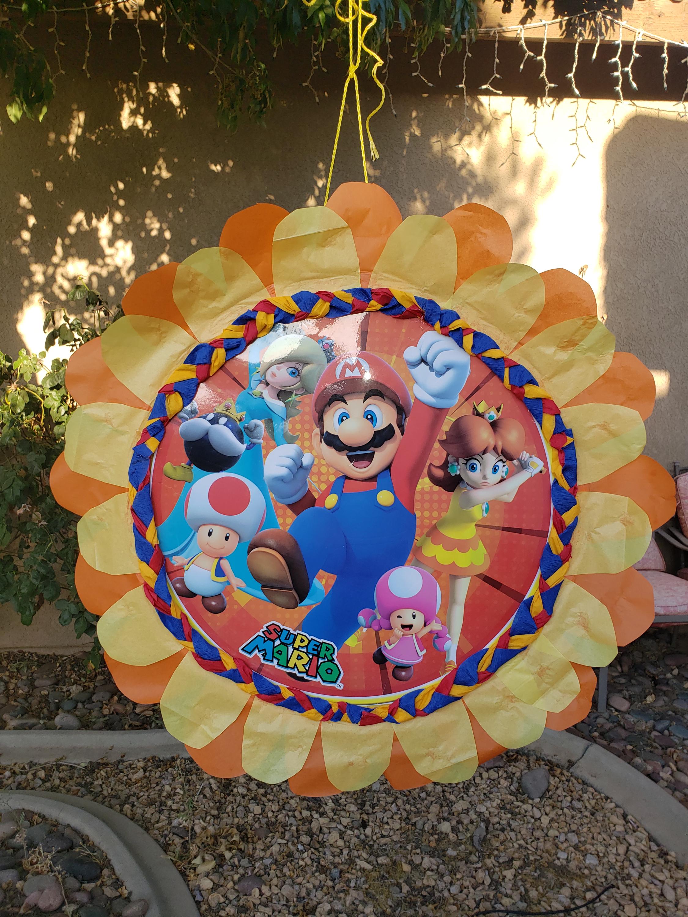 Nice Super Mario Friends Round Pinata Perfect for Your Next Birthday ...