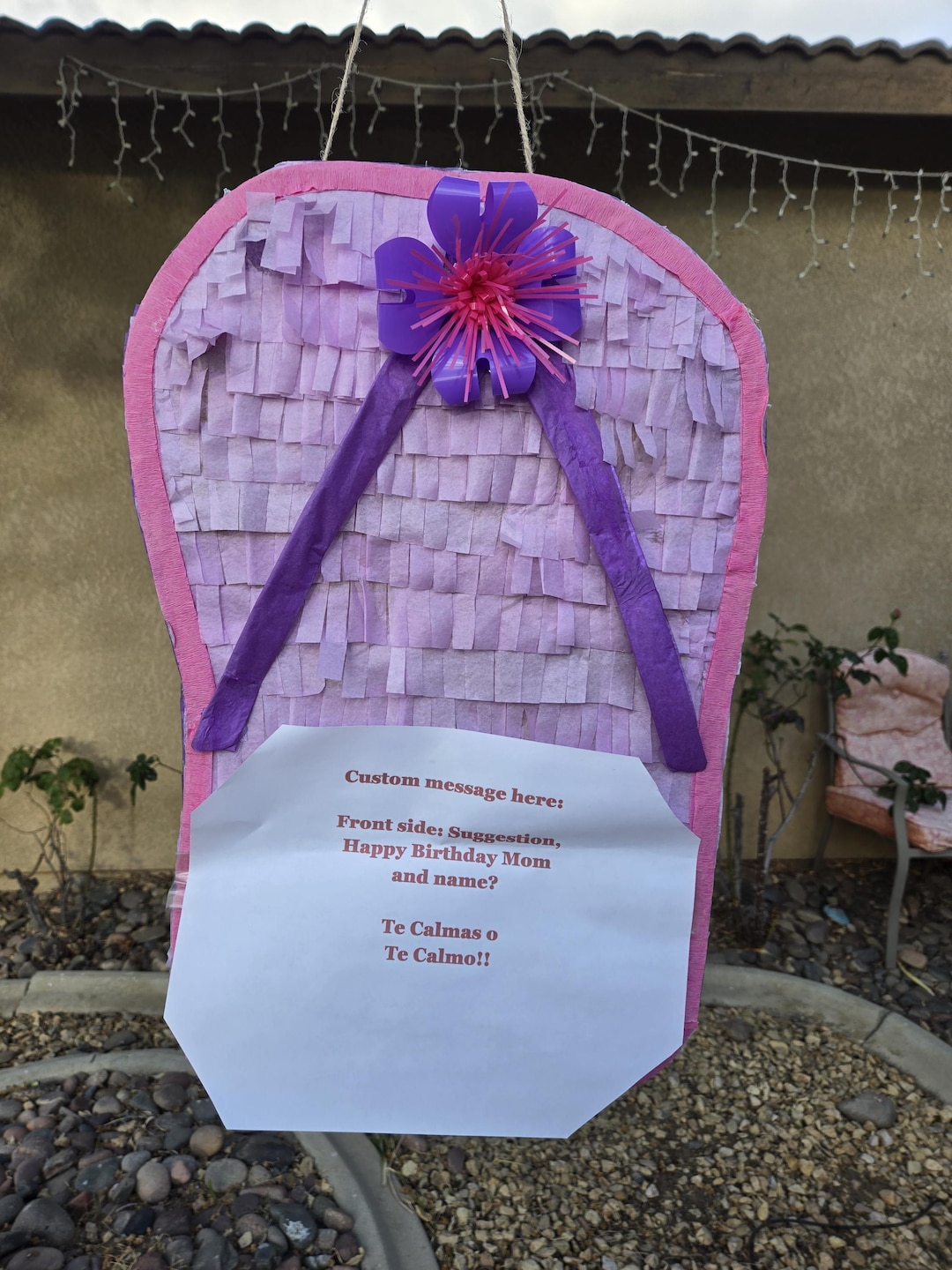 Chancla Pinata for Any Occasion Celebrating or for Mothers Day, Te ...