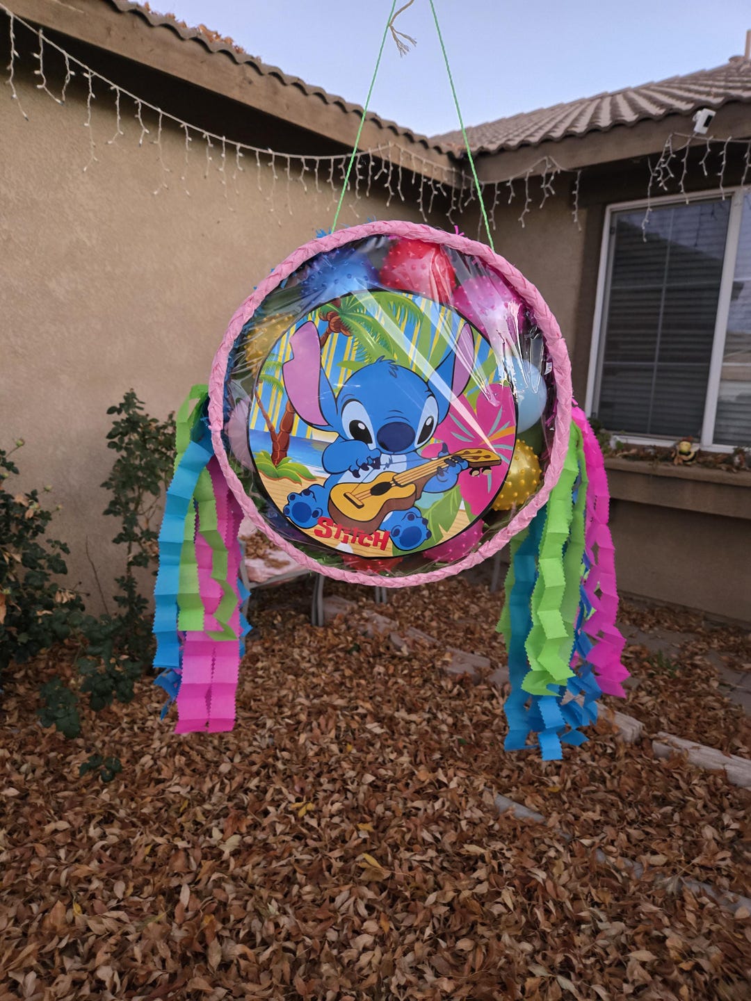 Stitch Round Pinata, Birthday Party Decoration, Includes Balls ...