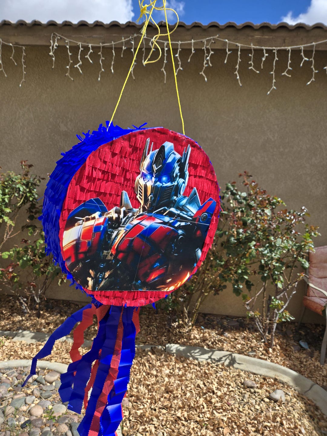 Transformers Piñata(size)16lx6wx16h, Blue and Red Colors Are Perfect ...