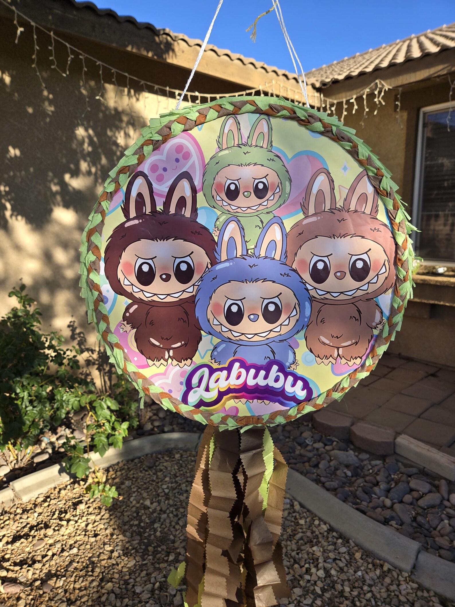 Labubu Birthday Party Decoration, the Monsters Theme Piñata, Cute ...