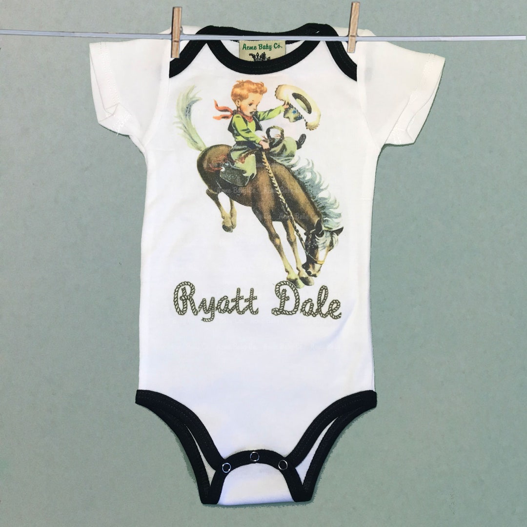 Retro Redhead Cowboy Buckaroo One Piece With Colored Trim. Great ...