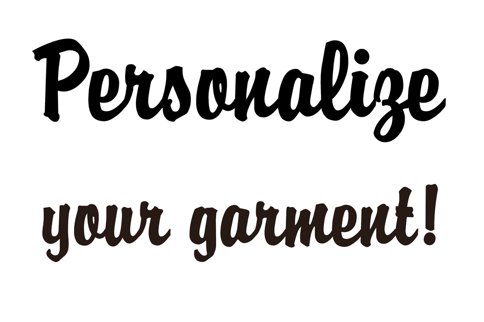 Personalize Your Garment. Custom Name Personalization for Your | Etsy