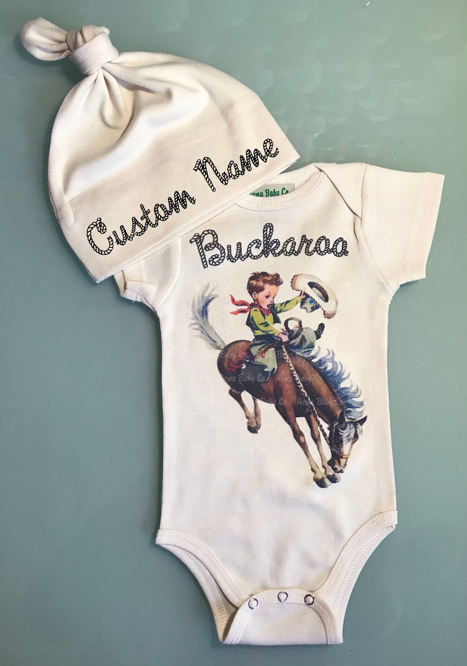 Custom Brand New Buckaroo Coming Home Set. Retro Western One Piece ...