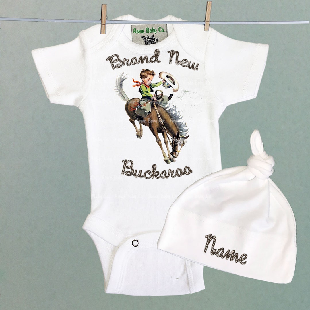 Personalized Brand New Buckaroo Coming Home Set. Retro Western One ...